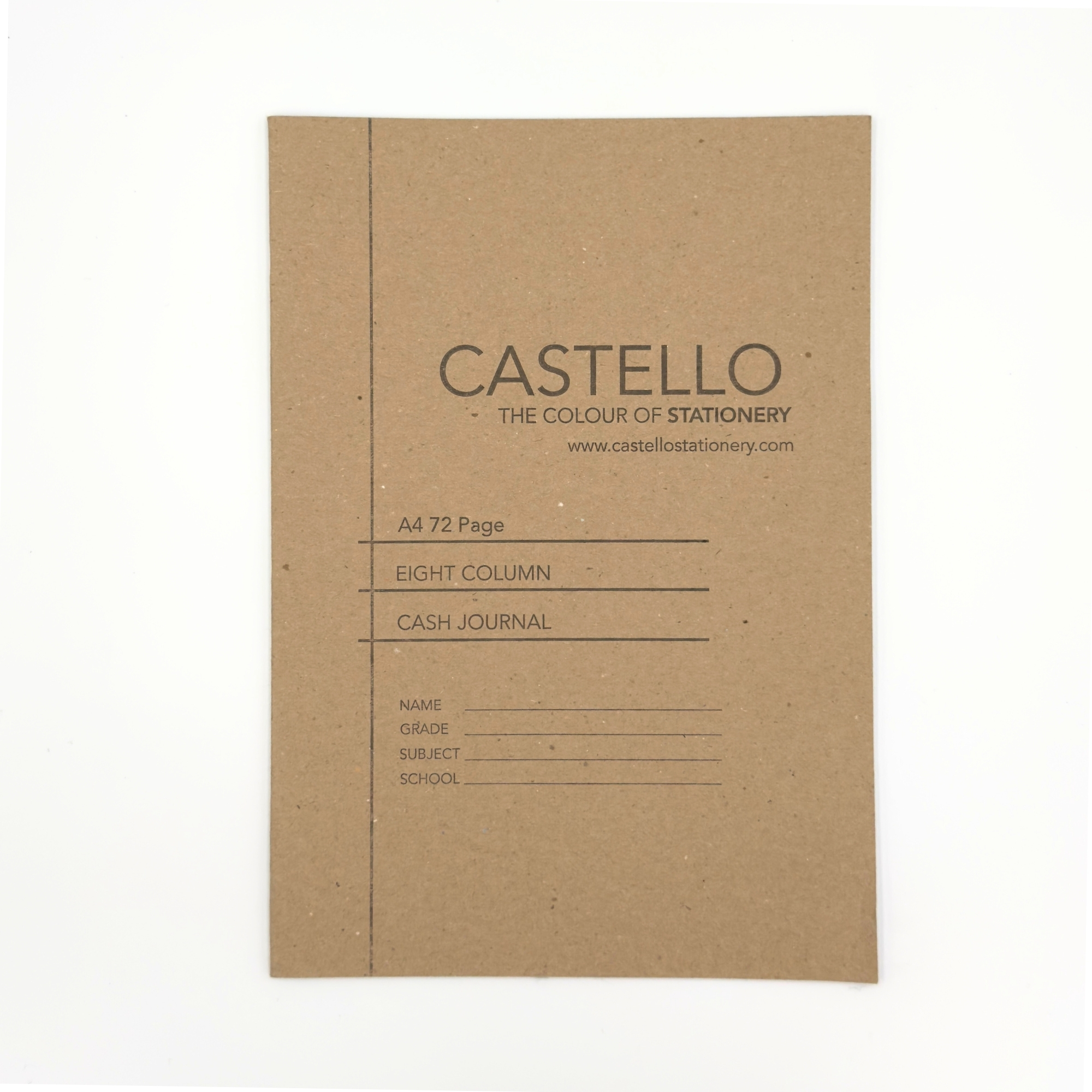 A4 72 Page Accounting Book 8Mc Cash Journal | Castello Stationery